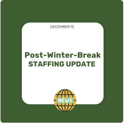 Post Winter Break Staff Update | News | Brookwood School