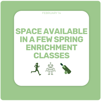 Still Space in Some Spring Enrichment Classes | News | Brookwood School