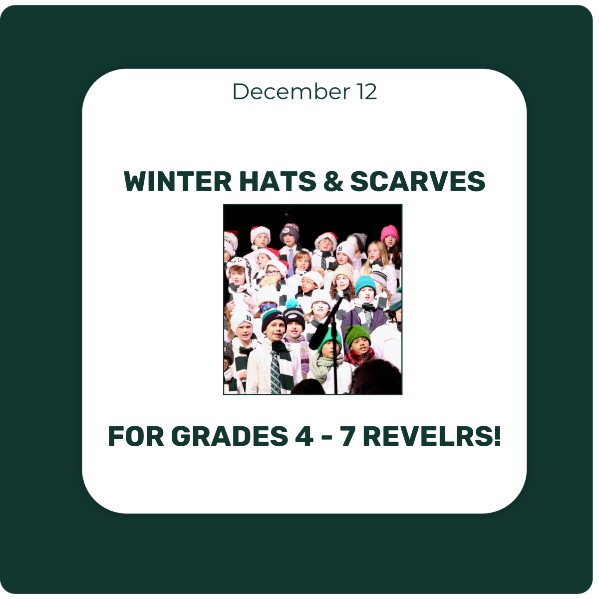 Winter Hats & Scarves for Revels (Grades 4, 5, 6, & 7) | News ...